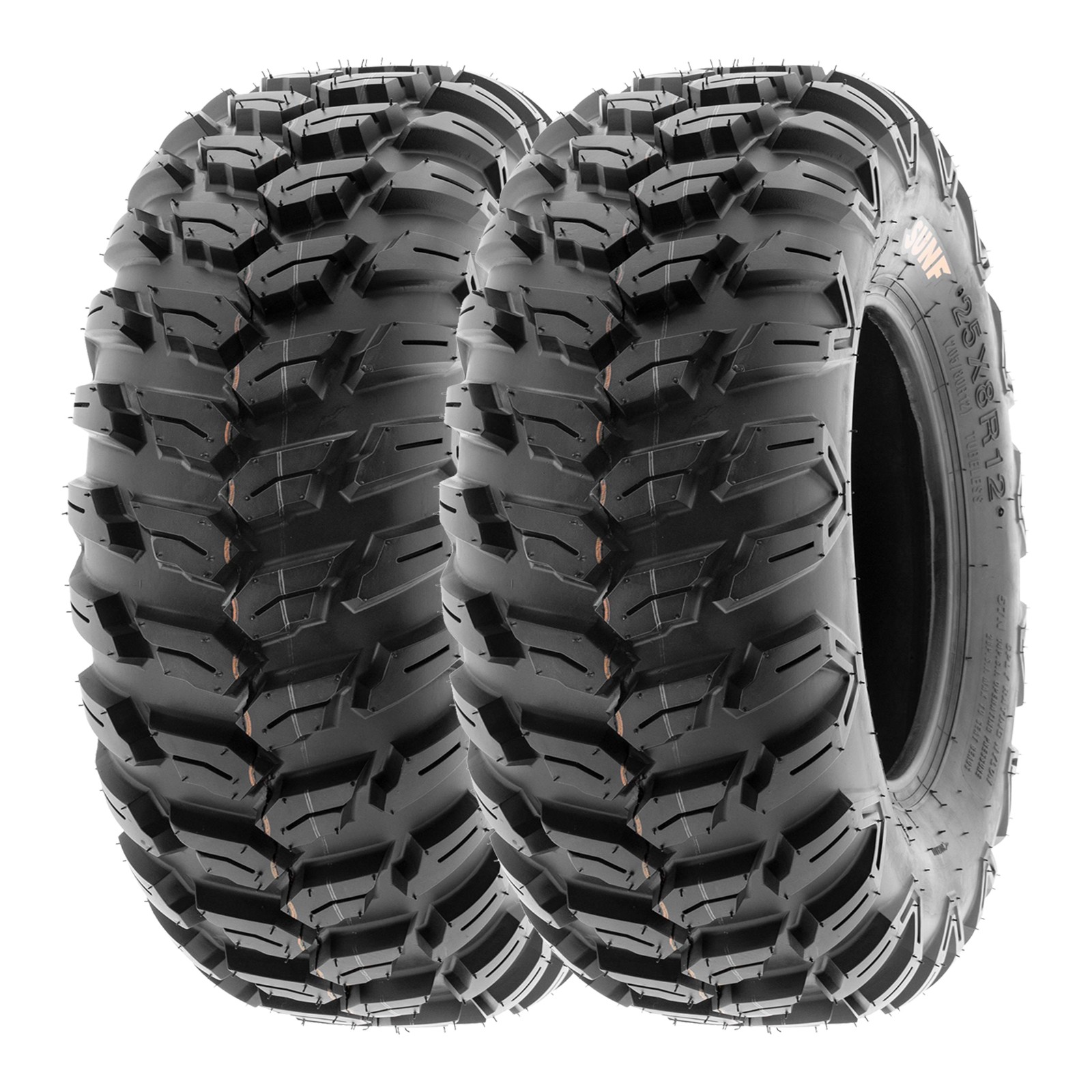 Pair of 2, SunF 26x9R14 ATV UTV Tires 26x9-14 Hardpack & Pavement 6 PR A043 | eBay