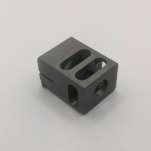 .40 cal and 10mm Muzzle Brake 9/16x24 TPI GREY for Glock 22 width ...