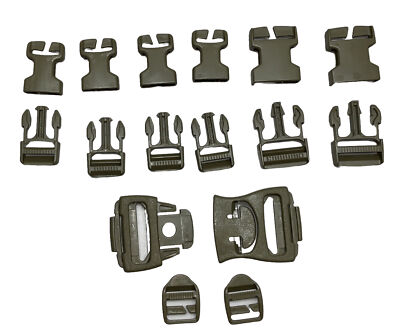 Military Replacement 16Pc BUCKLE REPAIR KIT, Ruck Buckle Set DESERT TAN ...