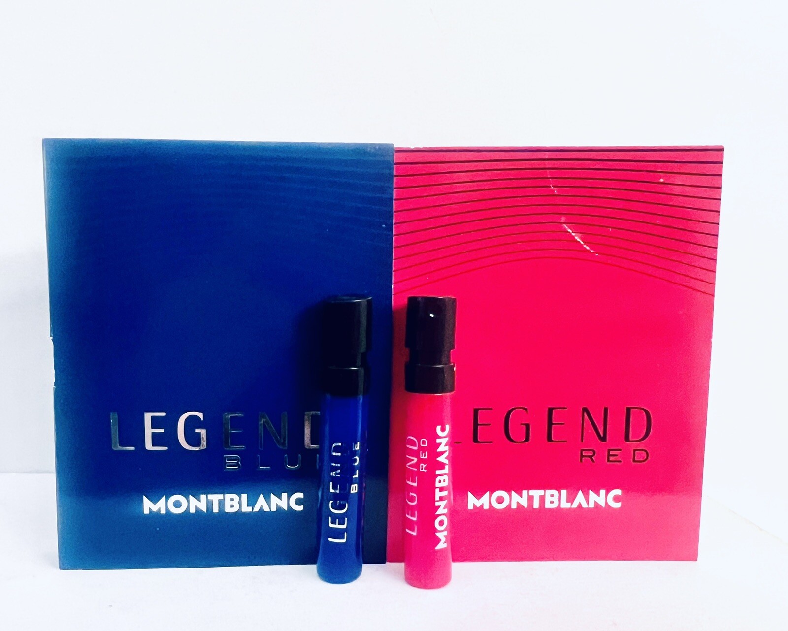 Montblanc Legend Blue and Montblanc Legend Red Eau de Parfum Sample Set ...