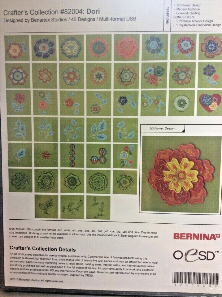 OESD MACHINE EMBROIDERY DESIGNS- CD OR USB - 9 CHOICES | eBay