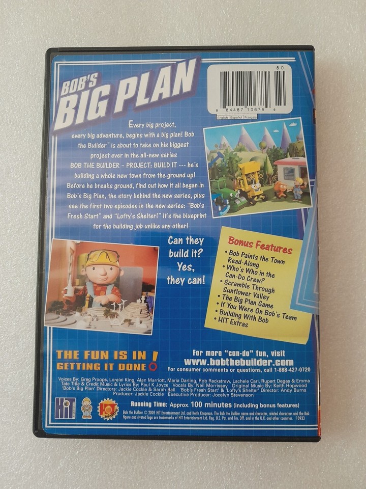 Bob's Big Plan (DVD, 2005) 45986240606| eBay