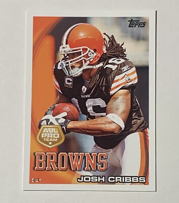 2010 Topps Josh Cribbs All Pro Team #343 Cleveland Browns | eBay