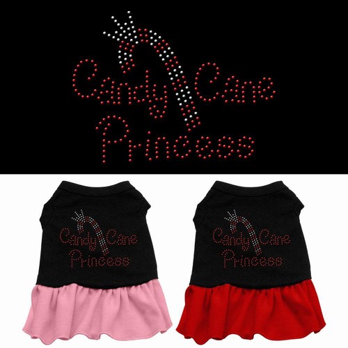 Candy Cane Princess Rhinestone Dog Pet Puppy Dress | eBay