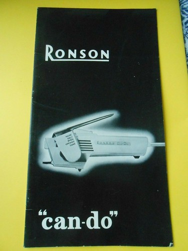 Dépliant publicitaire Ronson Can-do en Anglais | eBay