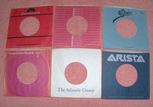 (6) Assortiment Lot Ua Polydor Pois Atlantic Arista Epic 45 RPM Vinyle ...