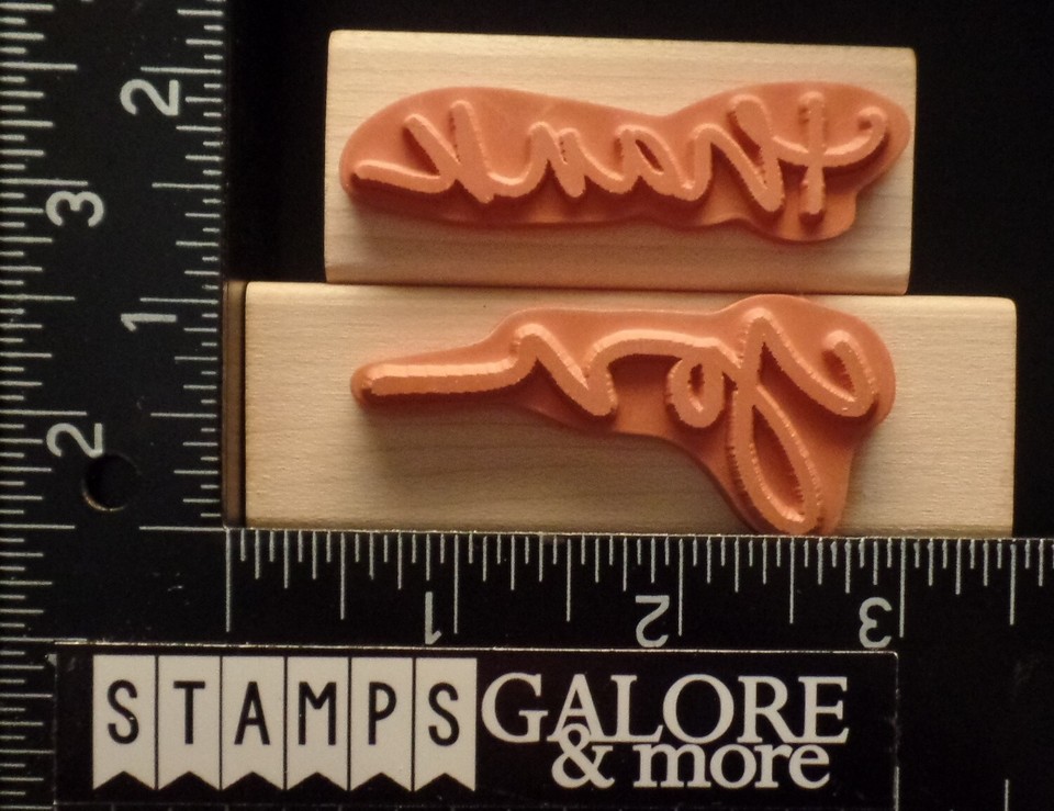 Rubber Stamps SET 2 THANK YOU SAYING #3213 | eBay