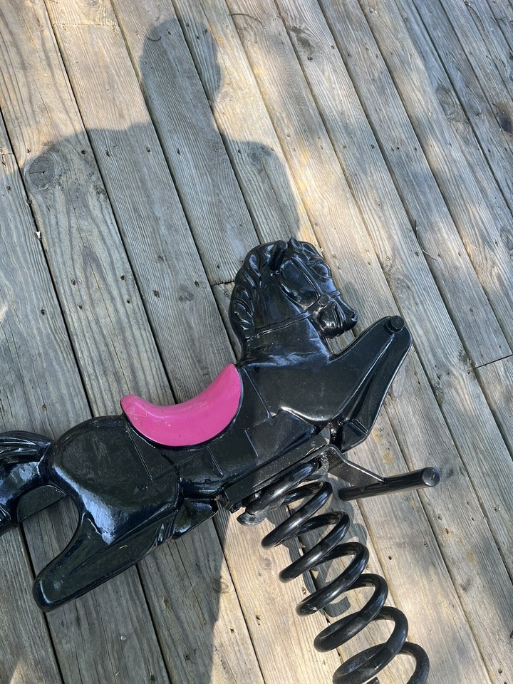 Vintage GameTime Saddle Mates Cast Aluminum Playground Horse Litchfield ...