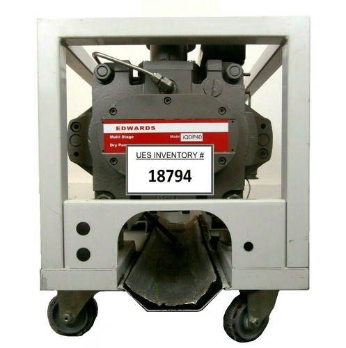 Edwards iQDP40 Dry Vacuum Pump with Frame Untested for Parts or Repair ...