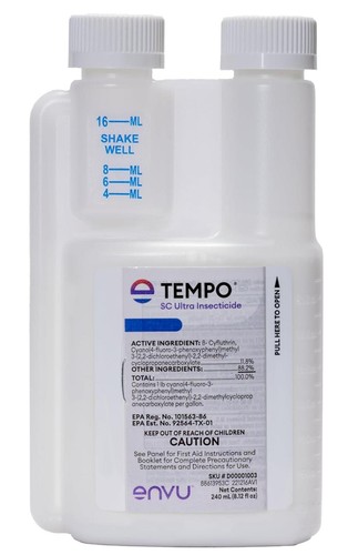 Tempo SC Ultra Insecticide 240 mL 8.12 fl oz Envu Concentrate Twin Neck ...