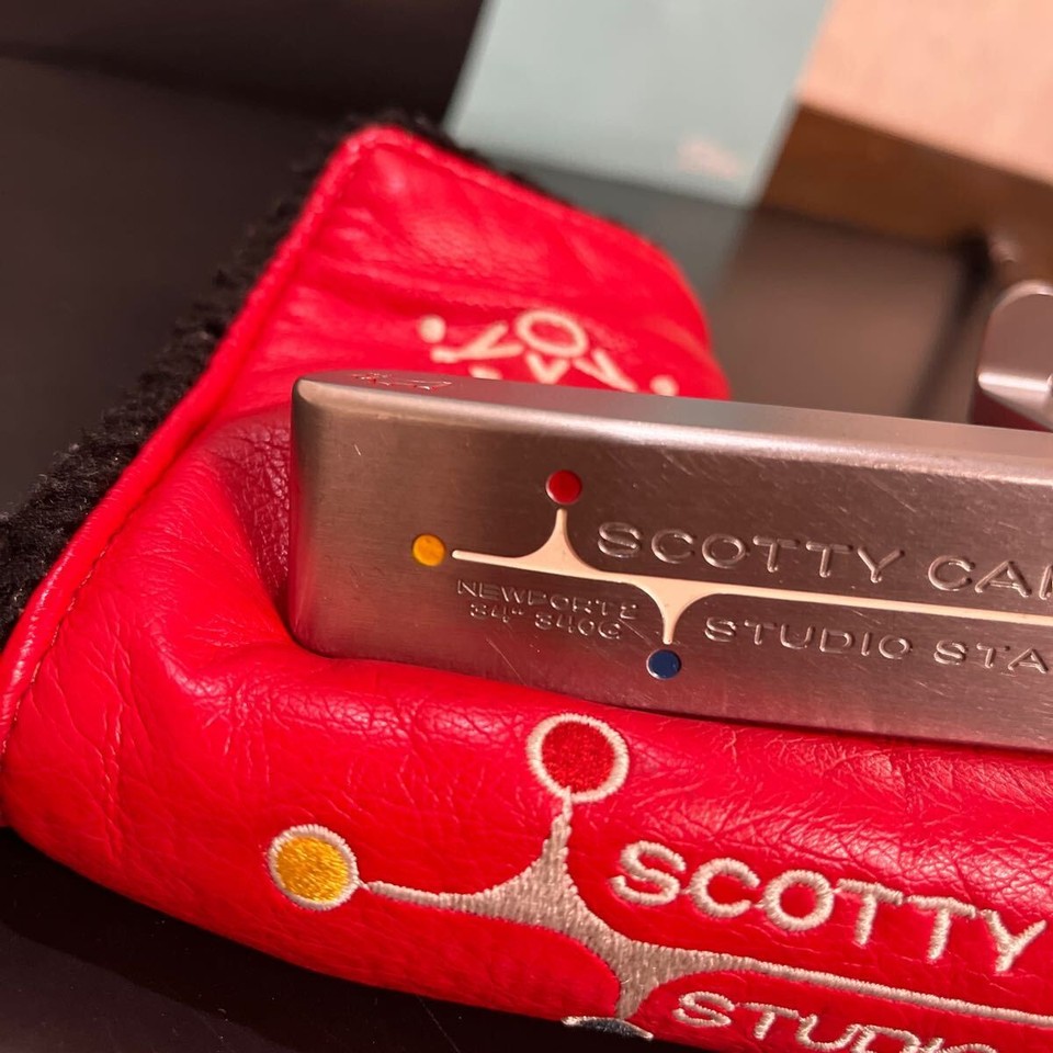 Scotty Cameron Studio Stainless Newport 2 Junkyard dog Custom putter 34 ...