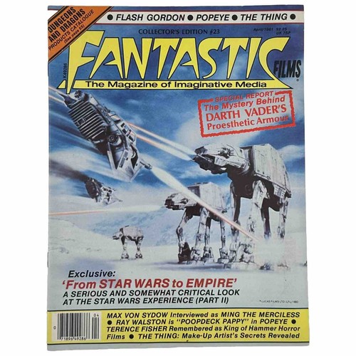 Fantastic Films Magazine Vol 3 No 8 April 1981 AD&D Catalogue Star Wars ...