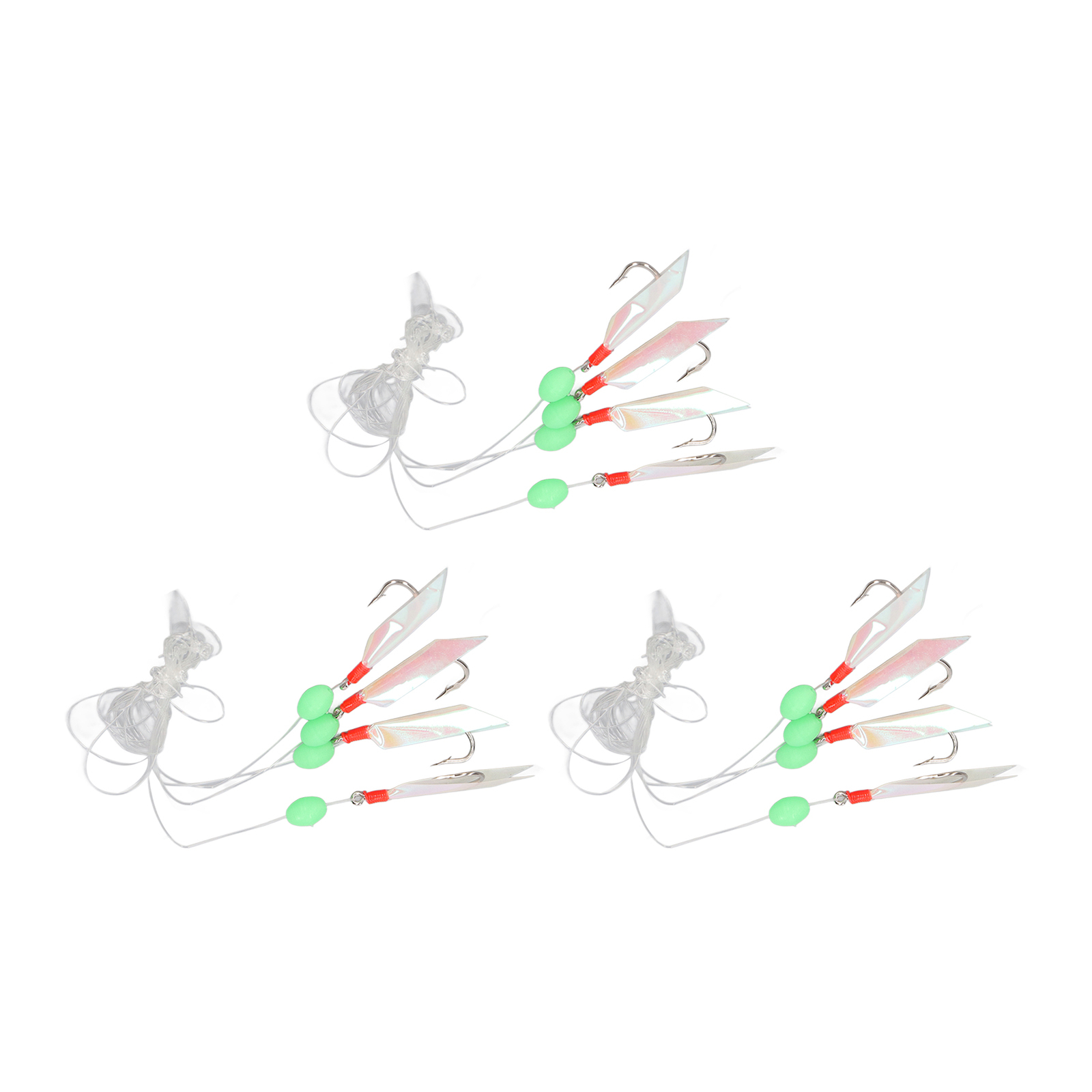 (01)3 Groups Haima No. 2 Fish Hook Group Fishing Line Hook Set For ...