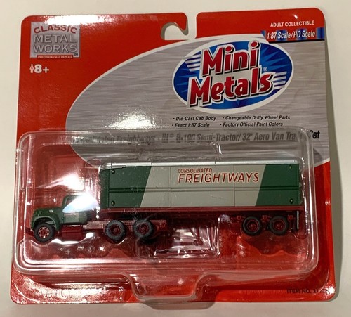 Classic Metal Works Mini Metals #31135 IH R100 Semi Tractor / 32' Aero ...