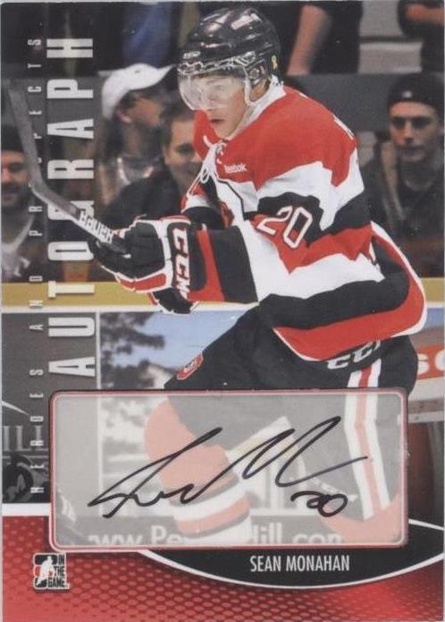2012-13 In the Game Heroes and Prospects - Autographs Sean Monahan #A ...