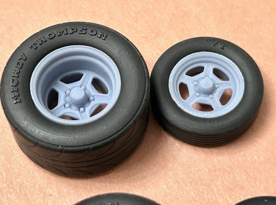 1/24 Scale: Resin 17/15-inch “Billet Street Lite” Drag Wheels W ...