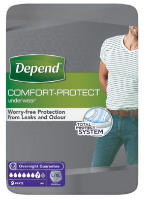 Depend Comfort Protect Incontinence Pants for Men - Large/Extra Large ...