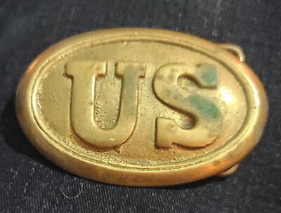 Antique Style Military Civil War Union Soldier US Belt Buckle Plate ...