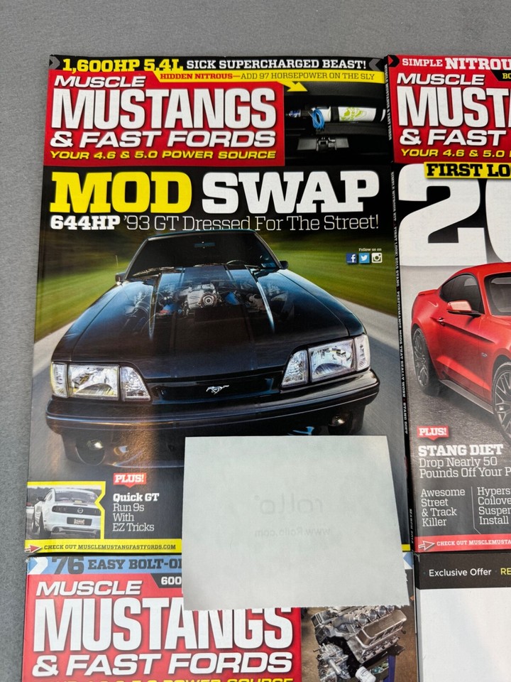 2014 Muscle Mustangs and Fast Fords Magazine 6 Months 10 Best Stangs | eBay