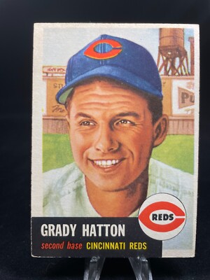 1953 Topps Baseball Grady Hatton #45 Cincinnati Reds | eBay