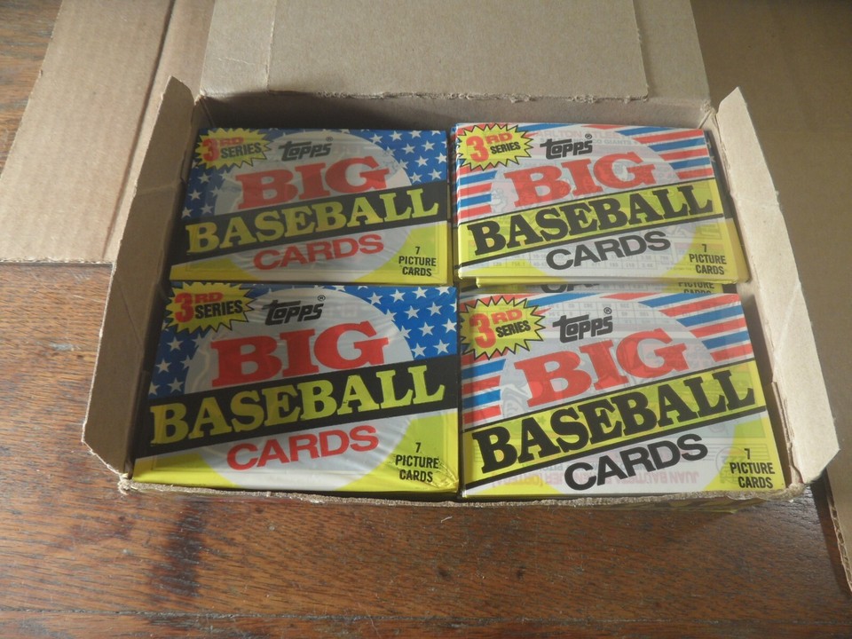 I-24 1988 topps baseball big baseball cards full wax pack box 36 packs ...