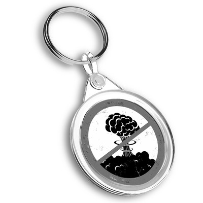 Keyring Circle - BW - No War Atomic Bomb Peace on Earth #40522 | eBay UK