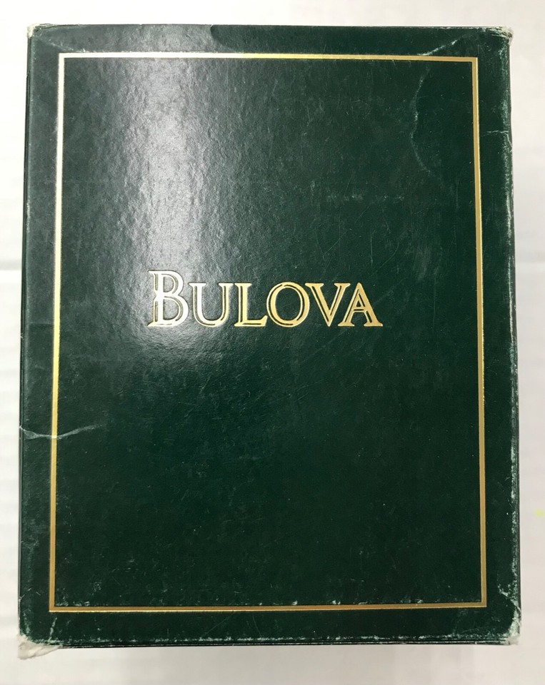 Vintage Bulova Green Watch Case Display Storage Collection Box #BGB01 ...