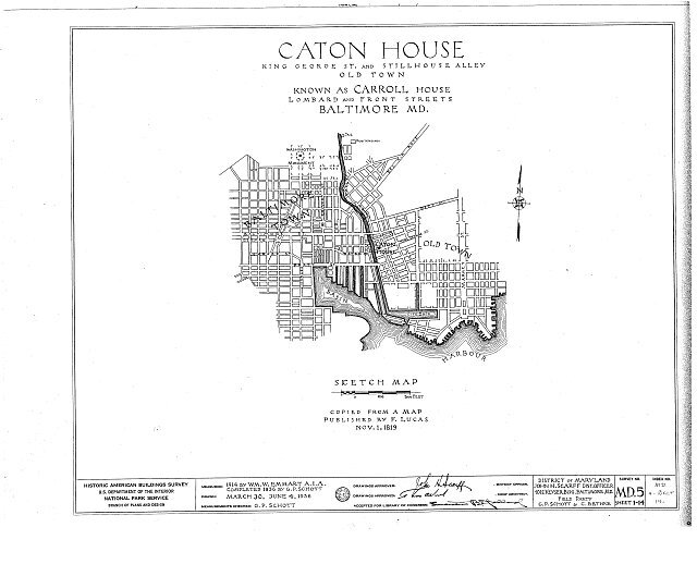 Caton House,Lombard & South Front Streets,Baltimore,Independent City ...
