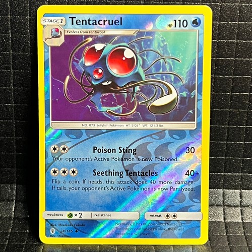 Tentacool #23/145 Guardians Rising Reverse Holo Common Pokemon Card | eBay