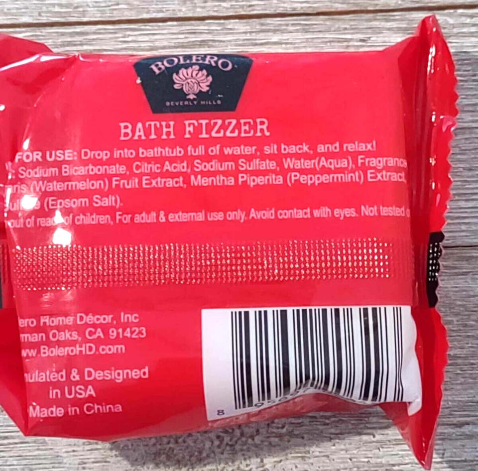 Bolero Beverly Hills Revitalizing Watermelon & Mint Bath Fizzer | eBay