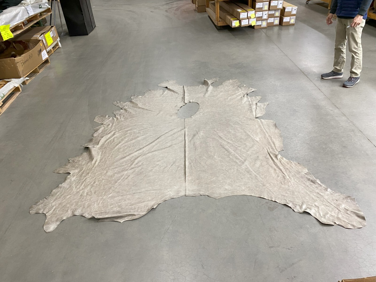 Gray Leather Hide Upholstery Whole Full Cow Hide 45 Square Feet #5296 | eBay