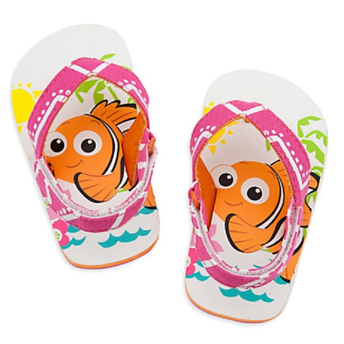 DISNEY STORE FINDING NEMO FLIP FLOPS BABY GIRL BRIGHT COLOR CANVAS ...