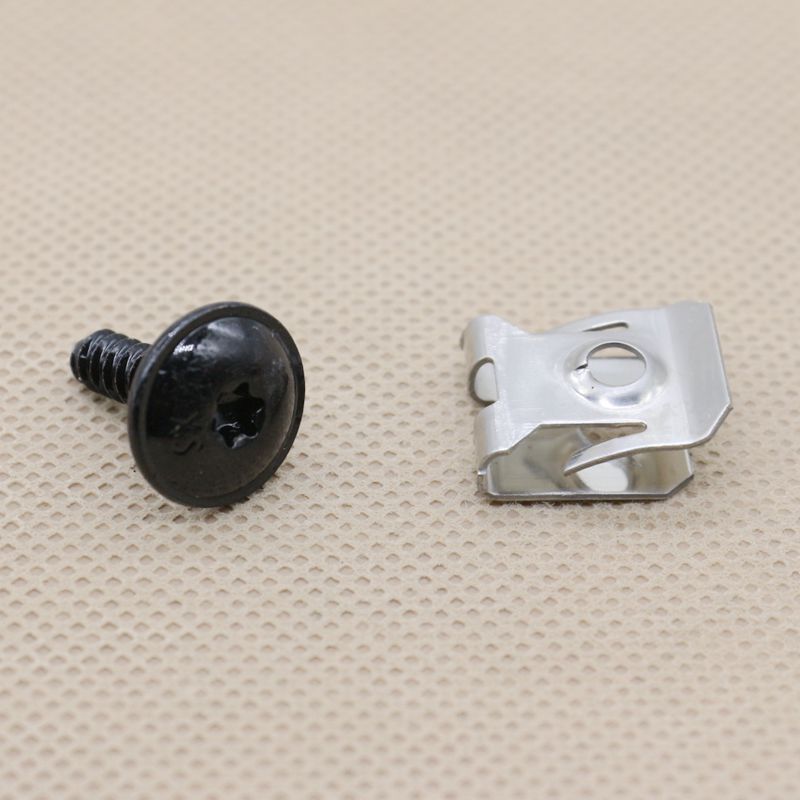 10 Sets Fender Liner U Nut Clips and Torx Mounting Screw For VW & Audi ...