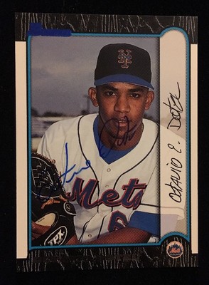OCTAVIO DOTEL 1999 BOWMAN ROOKIE RC Autograph Signed AUTO Baseball Card ...