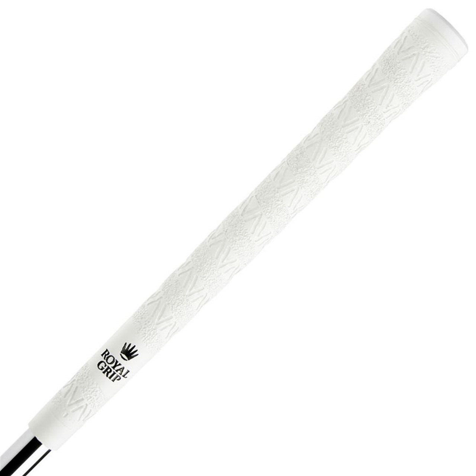 Royal Grip V Sand Wrap Golf Grips Standard Core .600" Round White-Set ...