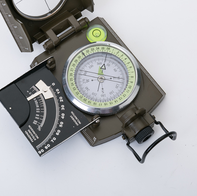 New Multi Functional Hiking Sight Rugged Military Prismatic Compass ...