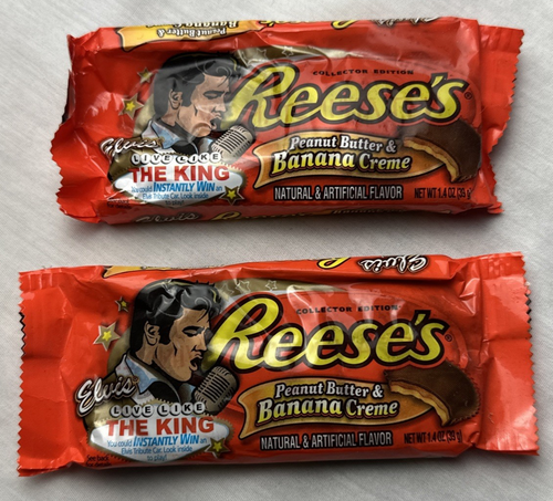 2 Original Reese's Peanut Butter & Banana Creme 2007 Elvis King ...