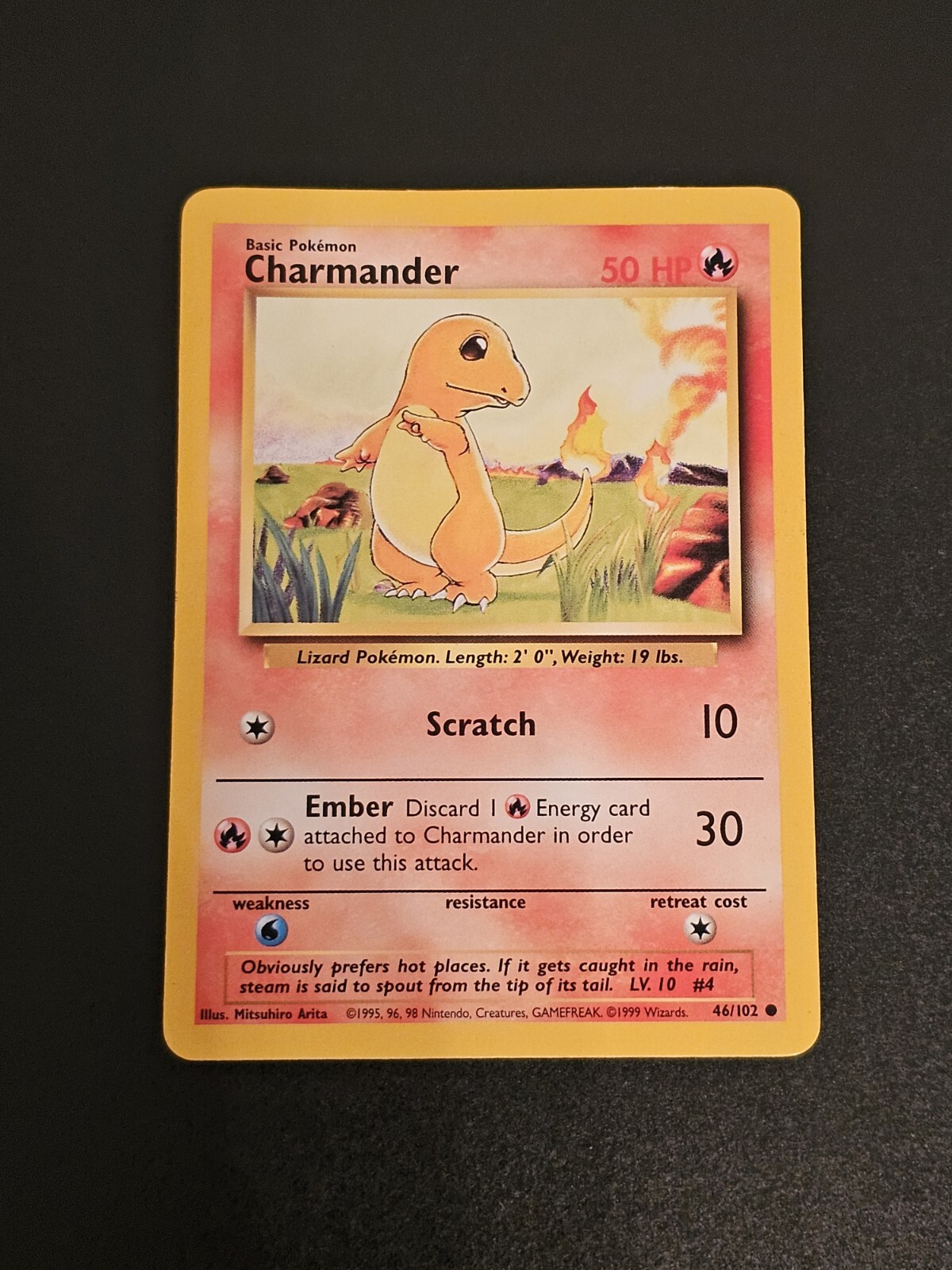 VINTAGE! Pokémon TCG Charmander Base Set Unlimited 46/102 | eBay