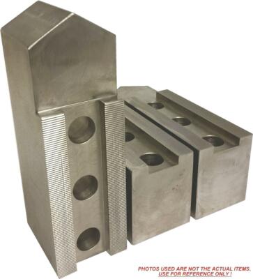 PH-15400P STEEL SOFT JAWS FOR 1/16 x 90° SERR 14-18" CHUCK W/A 4" HT ...