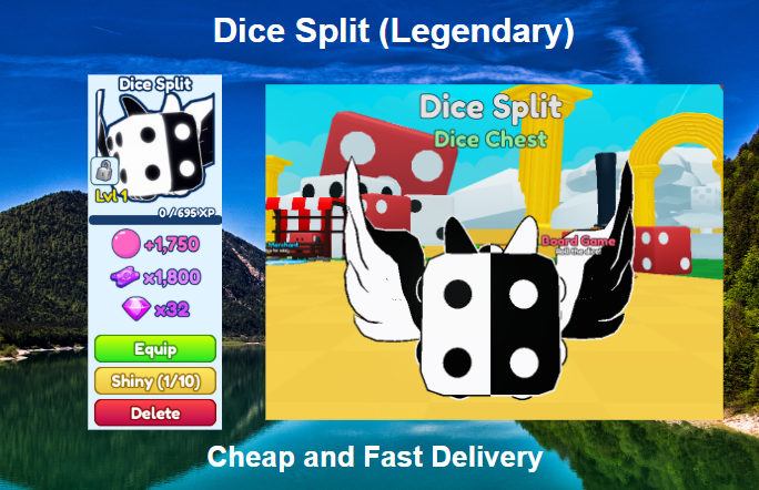 Bubble Gum Simulator Infinity - Dice Split - Legendary - Fast and Cheap ...