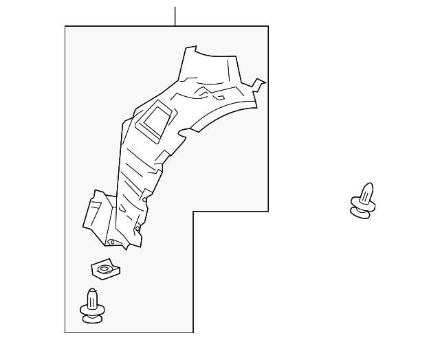 MERCEDES Mercedes-Benz OEM 10-13 E350-front Fender Liner Left ...