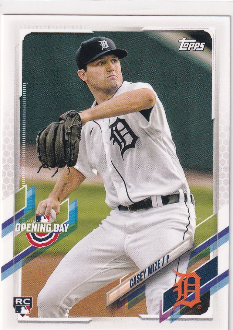 2021 TOPPS OPENING DAY RC CASEY MIZE DETROIT TIGERS ROOKIE BZ-742 | eBay