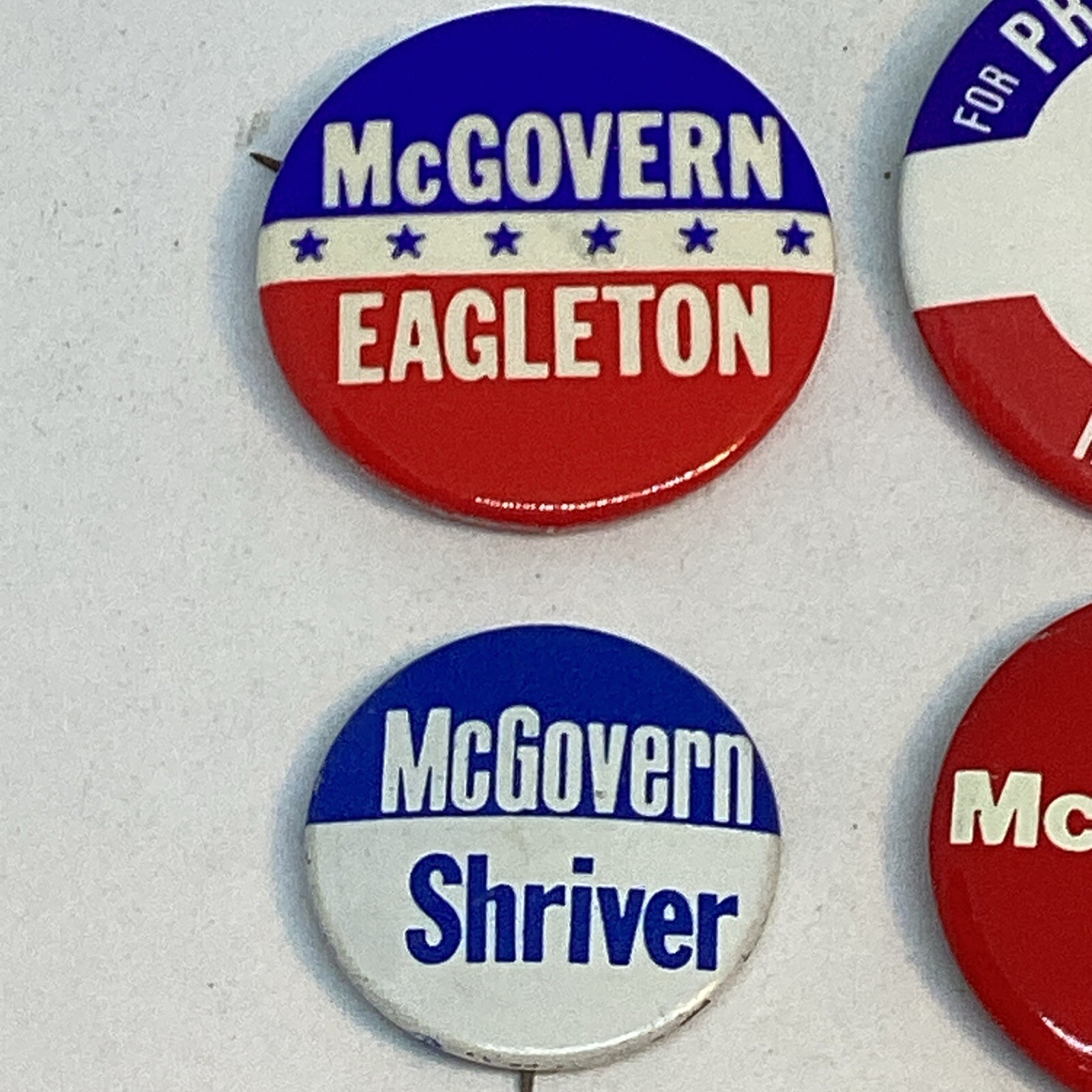 (Lot Of 6) 1970’s & 1980’s George McGovern Presidential Campaign ...