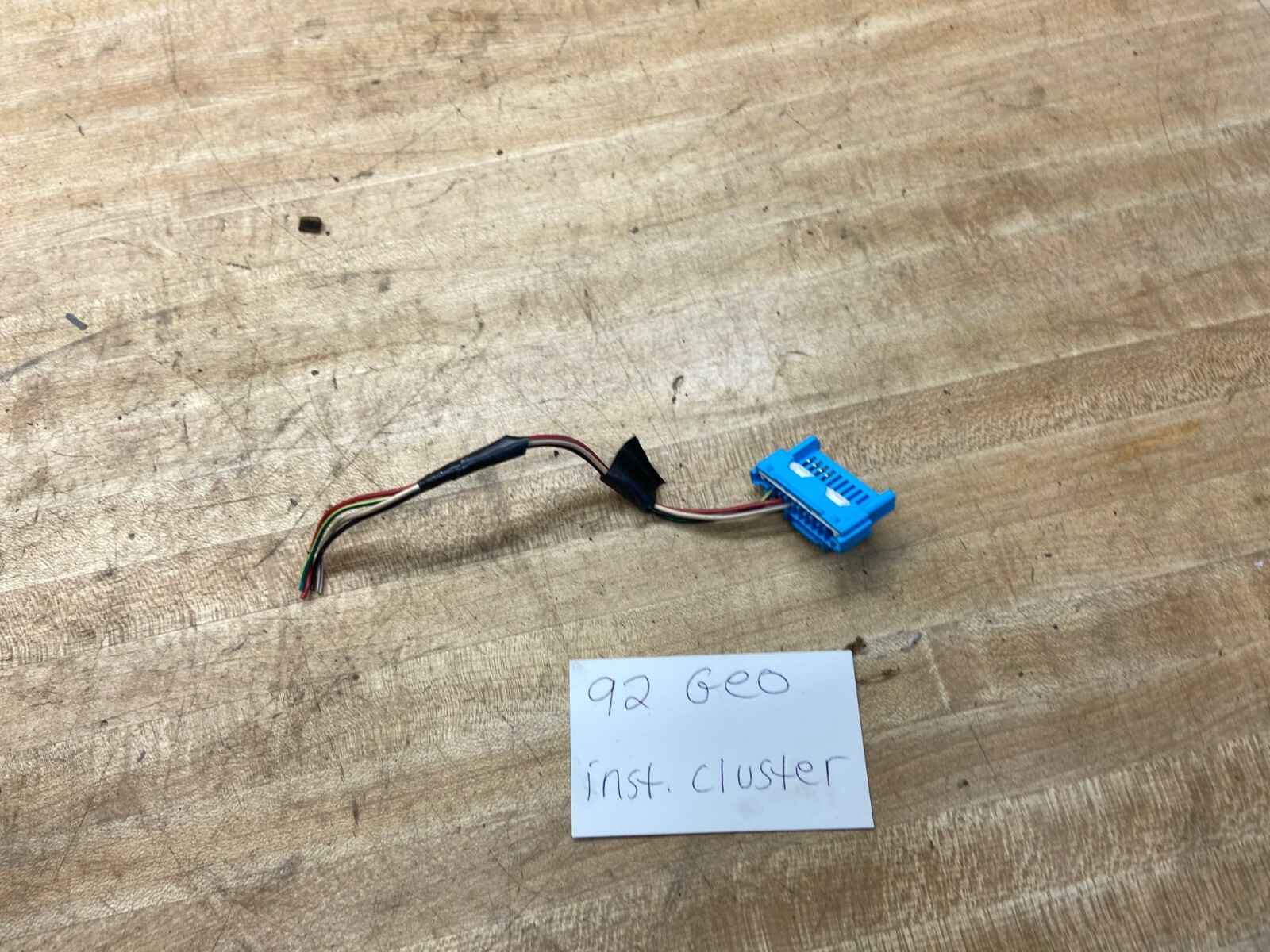 1992-1995 GEO METRO INSTRUMENT CLUSTER **BLUE** WIRING CONNECTOR ...