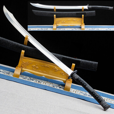 Battle Ready Chinese Broadsword Sword 1095 Carbon Steel Sharp Saber ...