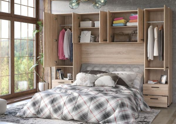 Overhead Bedroom Cabinets