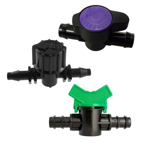 Barbed Irrigation Valves 4mm 13mm 14mm 19mm, 25mm In-line Garden Pipe ...