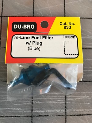 Du-bro In-line Fuel Filter With Hose Plug. | eBay