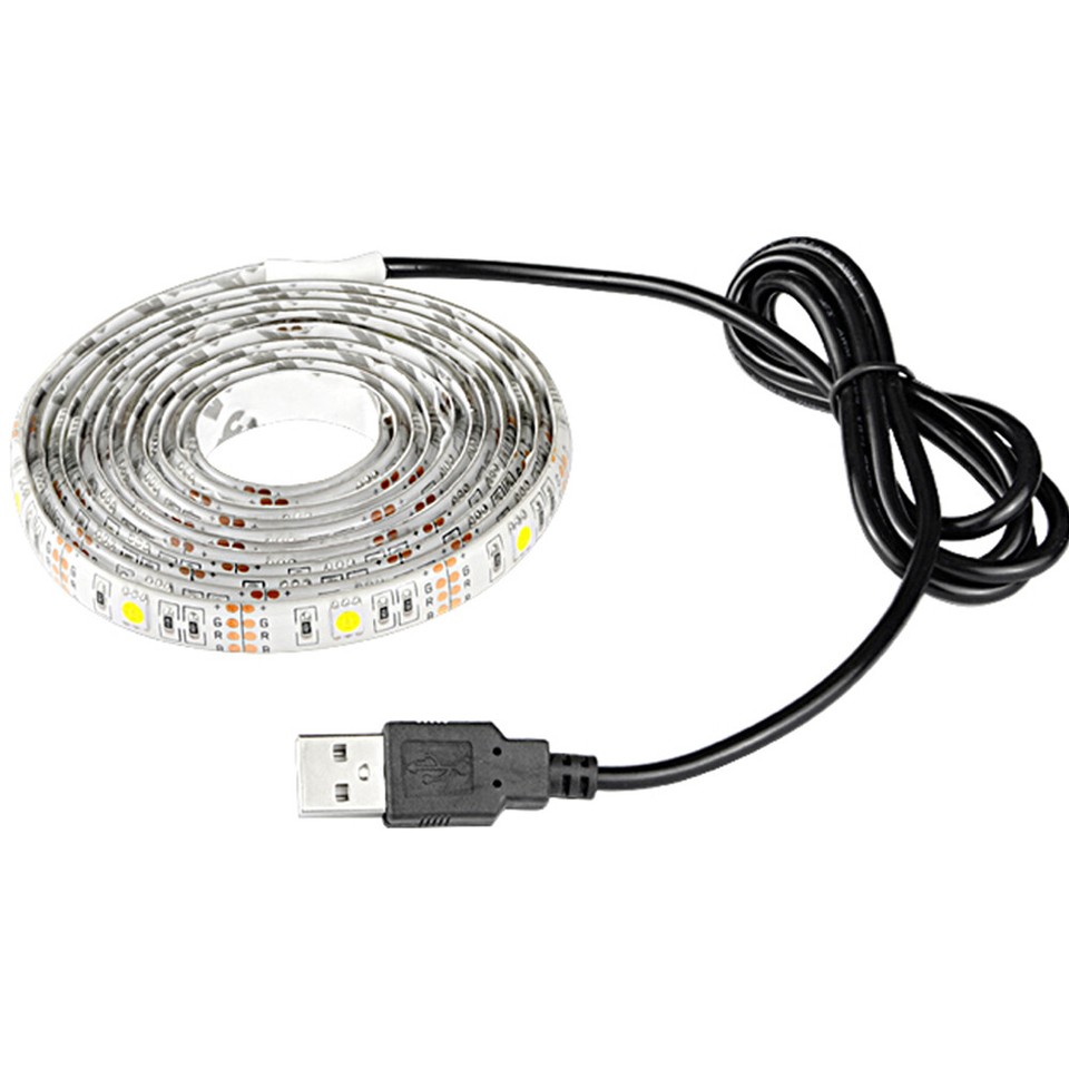 0.5-5M DC5V USB Cable LED strip light 5050 TV Background Light 3keys ...