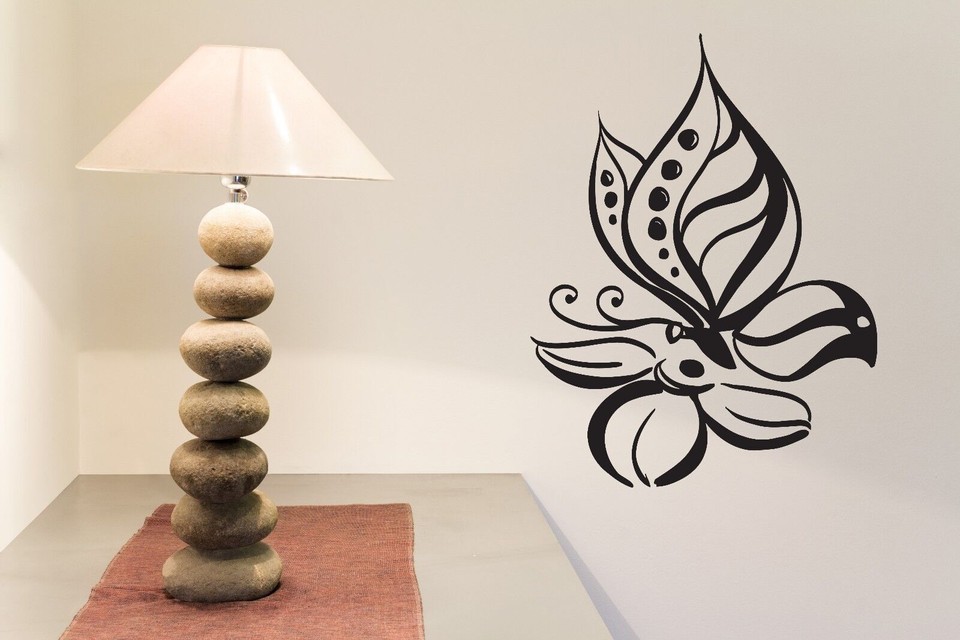 Wall Sticker Magical Dreamlike Beautiful Magnificent Flower Vinyl Decal ...